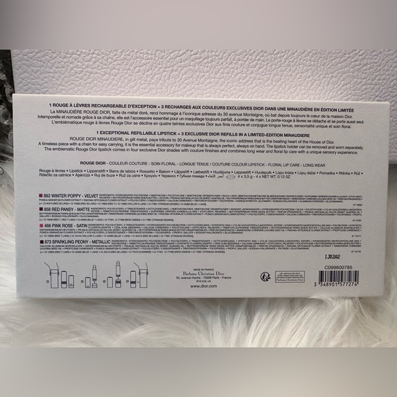 Dior | Bags | Christian Dior Gold Clutch W Chain 22 Set W Lipsticks ...